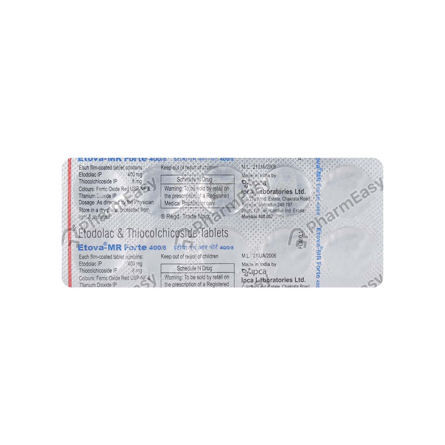 Etova Mr Forte Strip Of 10 Tablets - Uses, Side Effects, Dosage, Composition & Price | PharmEasy