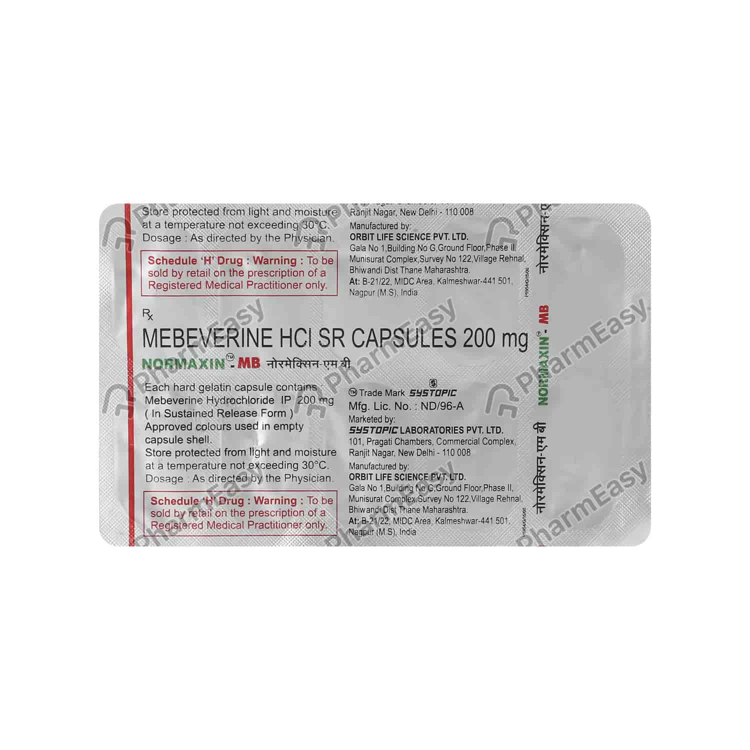 Buy Normaxin Mb Cap 10'S Online at Flat 18% OFF* | PharmEasy
