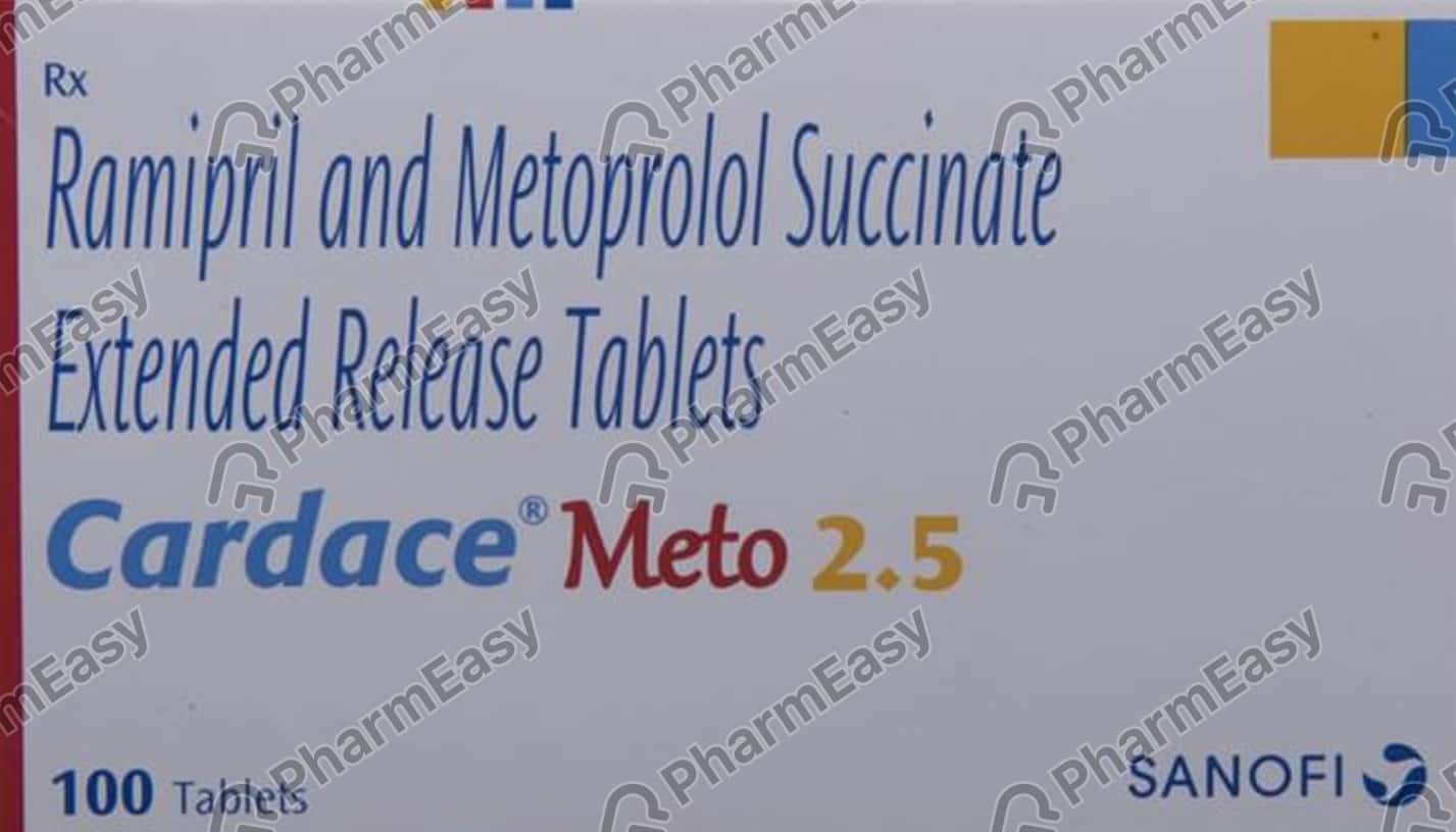 Cardace Meto 2.5 Tablet: Uses, Side-effects, Price, Dosage & More Info ...