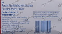 Cardace Meto 2.5 Tablet: Uses, Side-effects, Price, Dosage & More Info ...