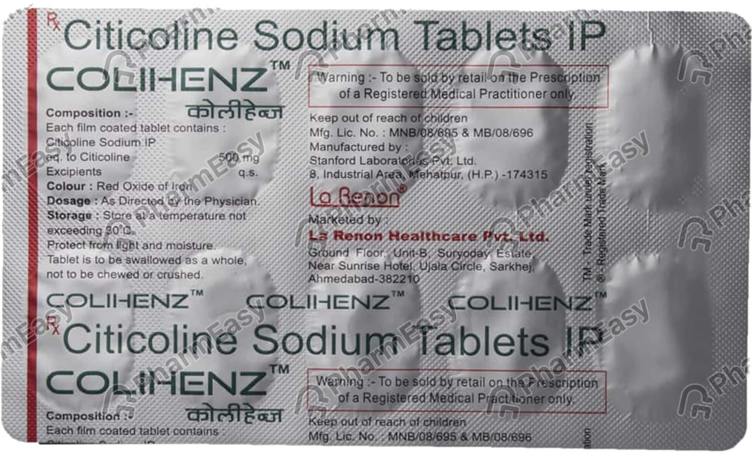 Citico 500 MG Tablet (10): Uses, Side Effects, Price, Dosage ...