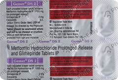 Gemer Ds 2mg Strip Of 10 Tablets: Uses, Side Effects, Price & Dosage ...