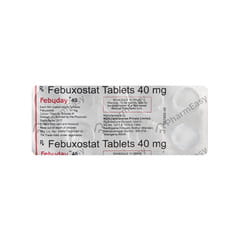 Febuday 40 MG Tablet (10) - Uses, Side Effects, Dosage, Composition ...