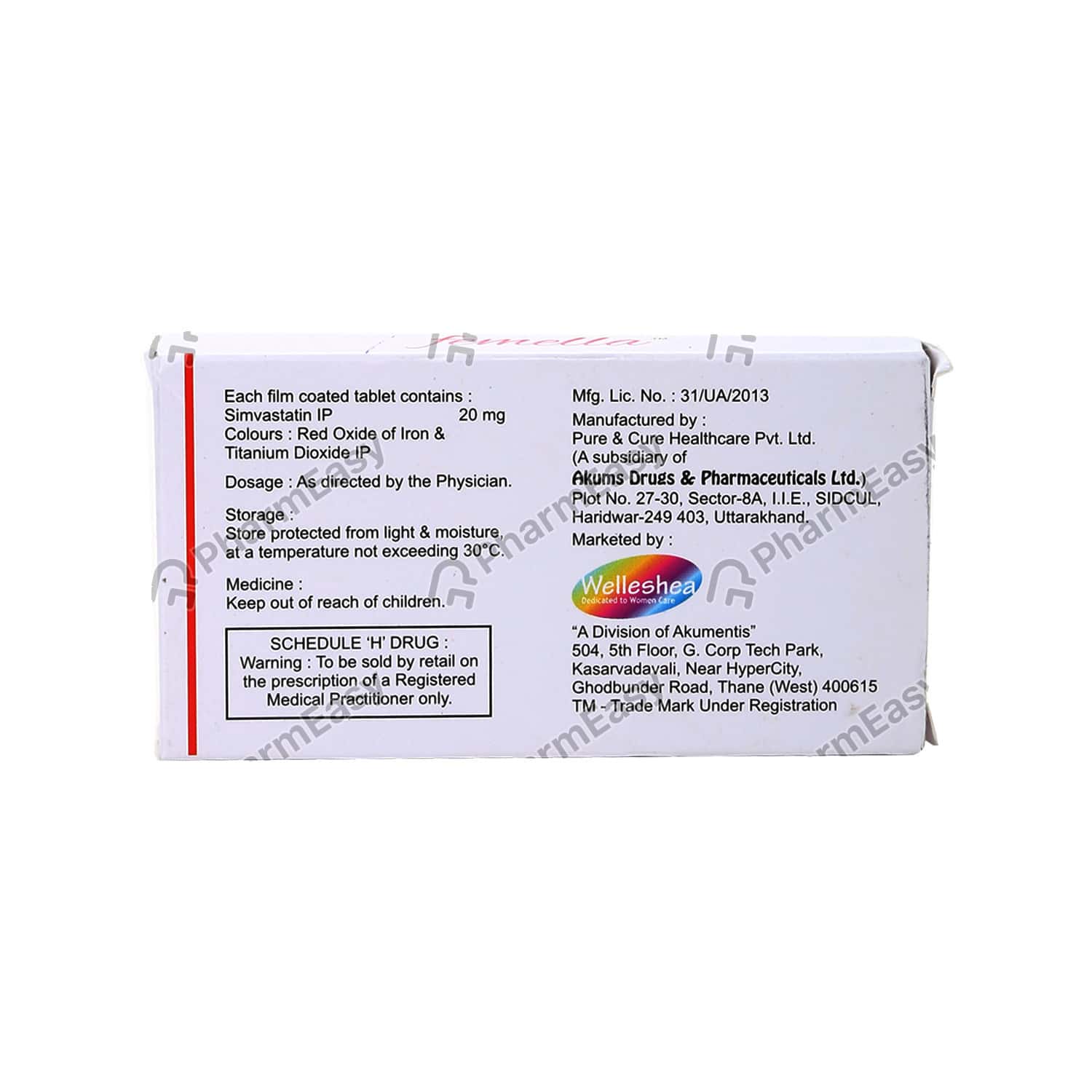 Buy Femella 20mg Tablet Online at Flat 18% OFF* | PharmEasy