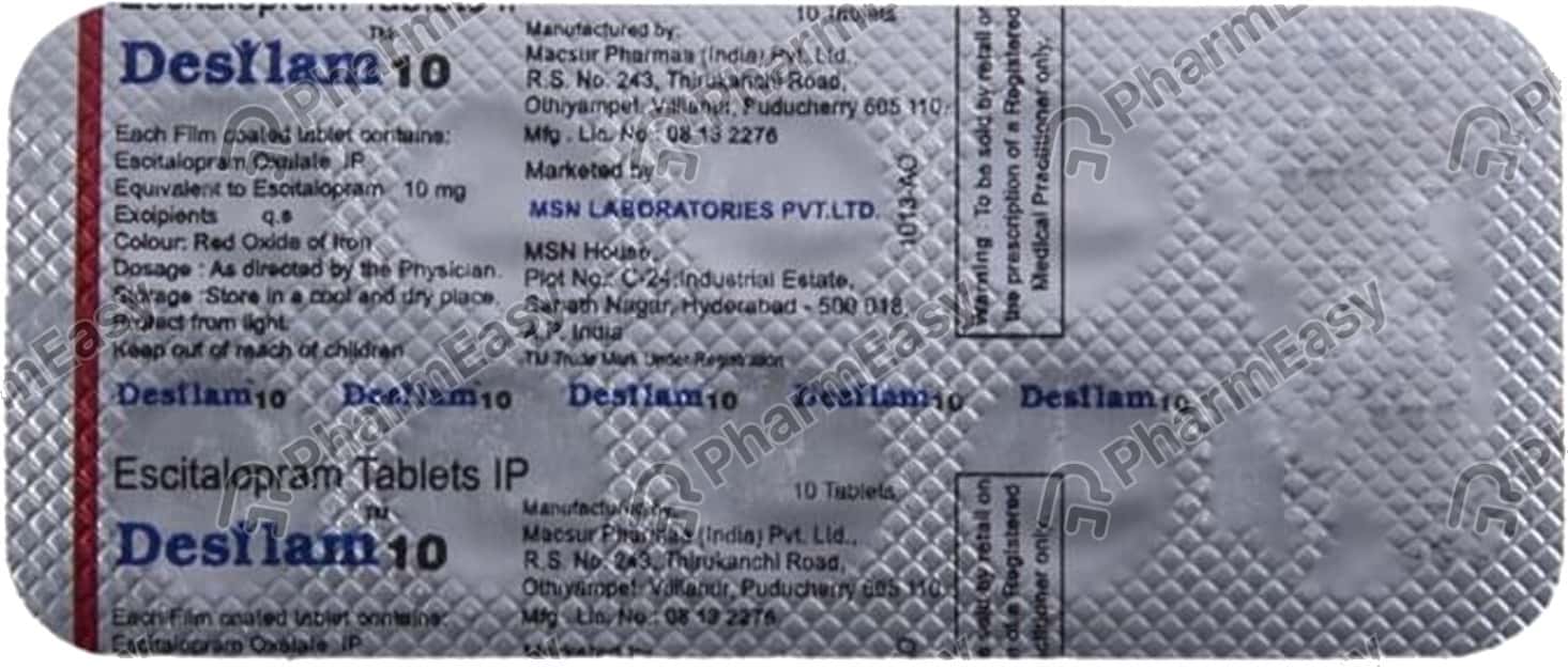 Desilam 10 MG Tablet (10): Uses, Side Effects, Price & Dosage | PharmEasy