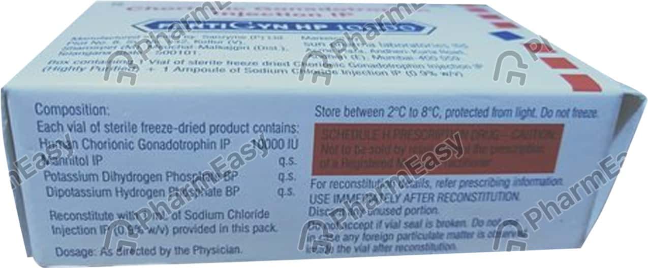 Fertigyn Hp 10000 IU Powder For Injection (1): Uses, Side Effects ...