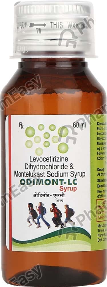 Odimont Lc Syrup 60ml: Uses, Side Effects, Price & Dosage | PharmEasy