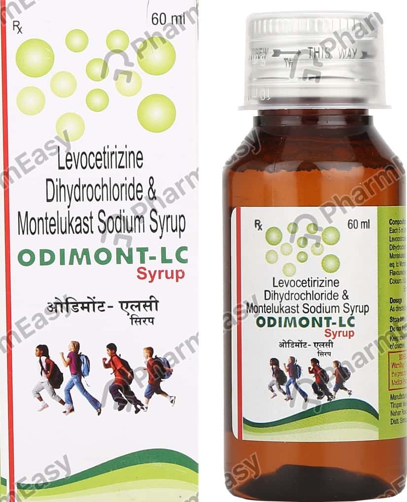 Odimont Lc Syrup 60ml: Uses, Side Effects, Price & Dosage | PharmEasy