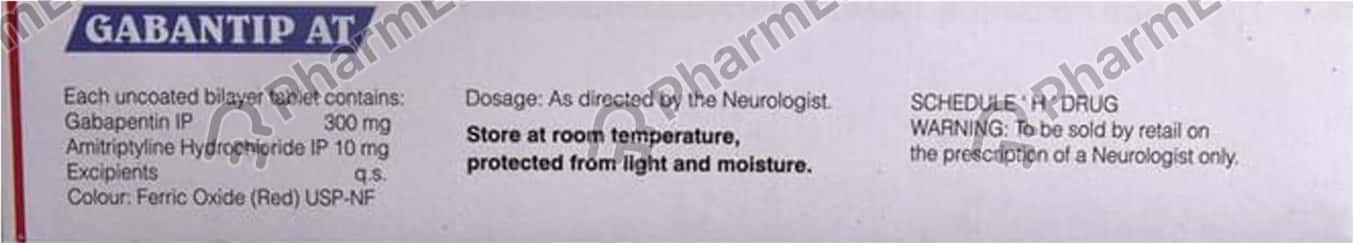 Gabantip At 300mg Strip Of 10 Tablets: Uses, Side Effects, Price ...