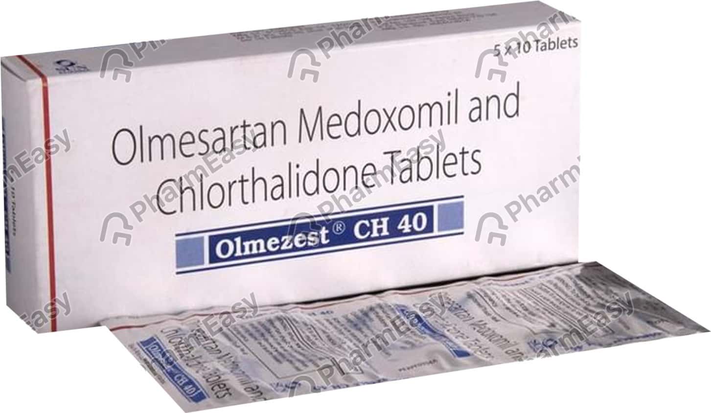 Olmezest Ch 40mg Strip Of 10 Tablets: Uses, Side Effects, Price ...