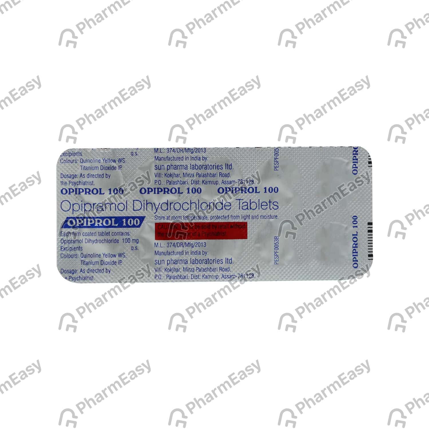 Buy Opiprol 100 MG Tablet (10) Online at Flat 15% OFF | PharmEasy