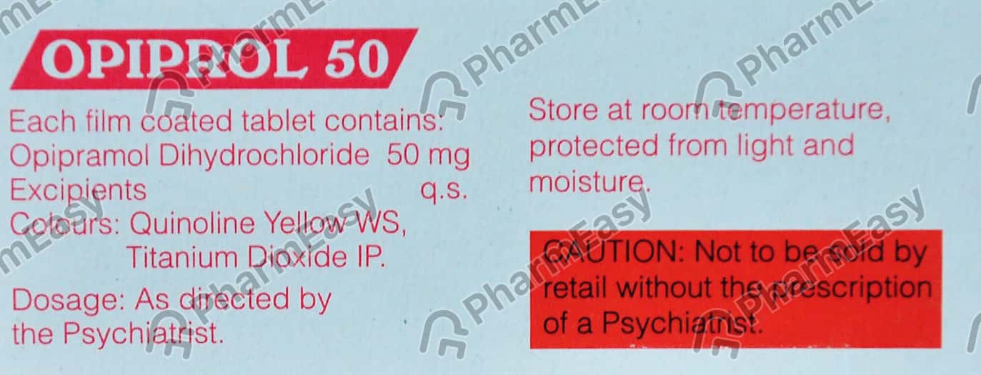 Buy Opiprol 50 MG Tablet (10) Online at Flat 15% OFF | PharmEasy