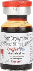 Orofer FCM Injection 10ml: Uses, Side-effects, Price, Dosage & More ...