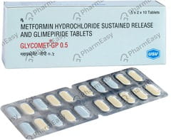 Glycomet-GP 0.5 Tablet: Uses, Side-effects, Price, Dosage & More Info ...