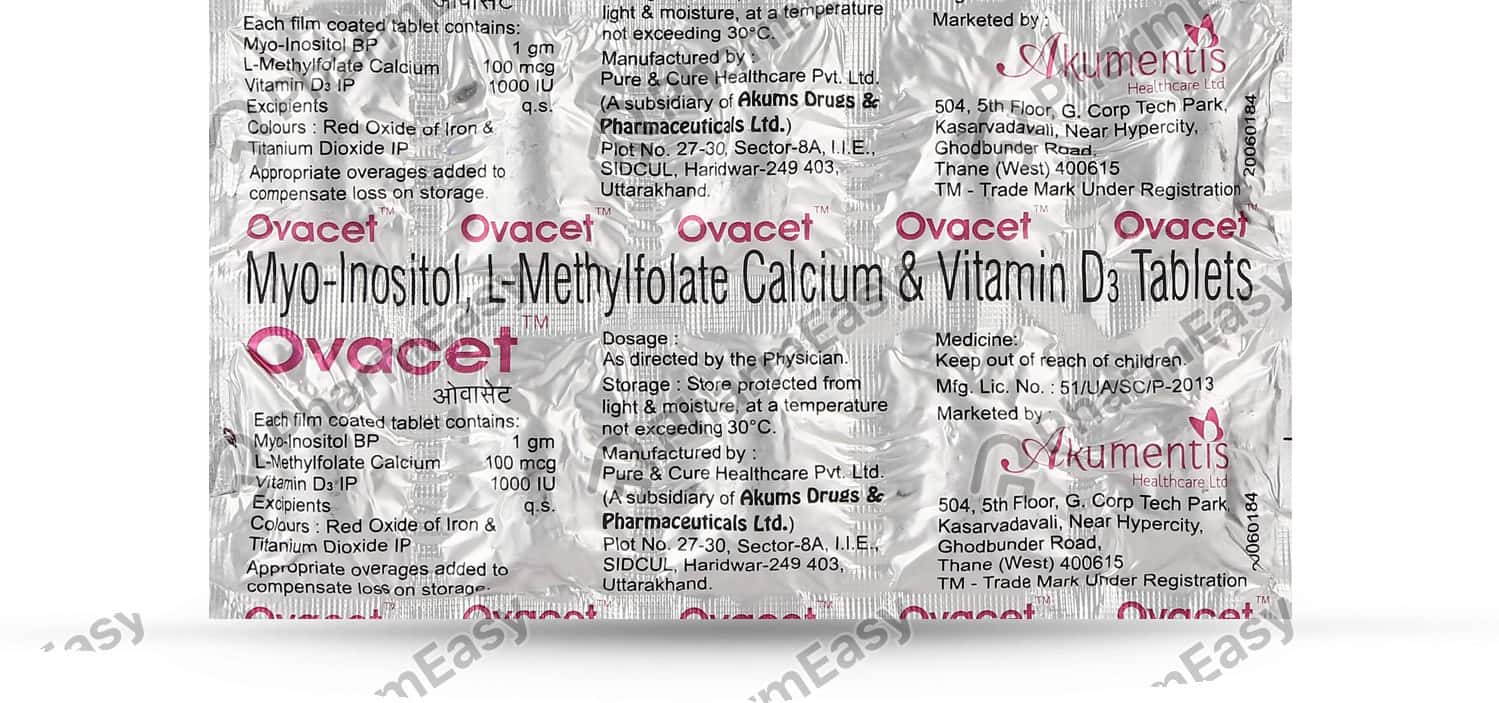 Buy Ovacet Strip Of 10 Tablets Online at Flat 15% OFF | PharmEasy