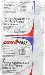 Haem Up Fast Strip Of 10 Tablets: Uses, Side Effects, Price & Dosage ...