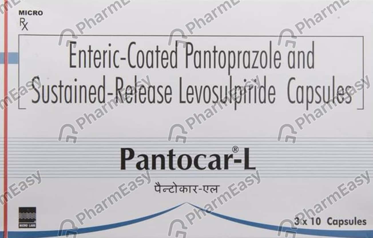 Pantocar L Strip Of 10 Capsules: Uses, Side Effects, Price & Dosage ...
