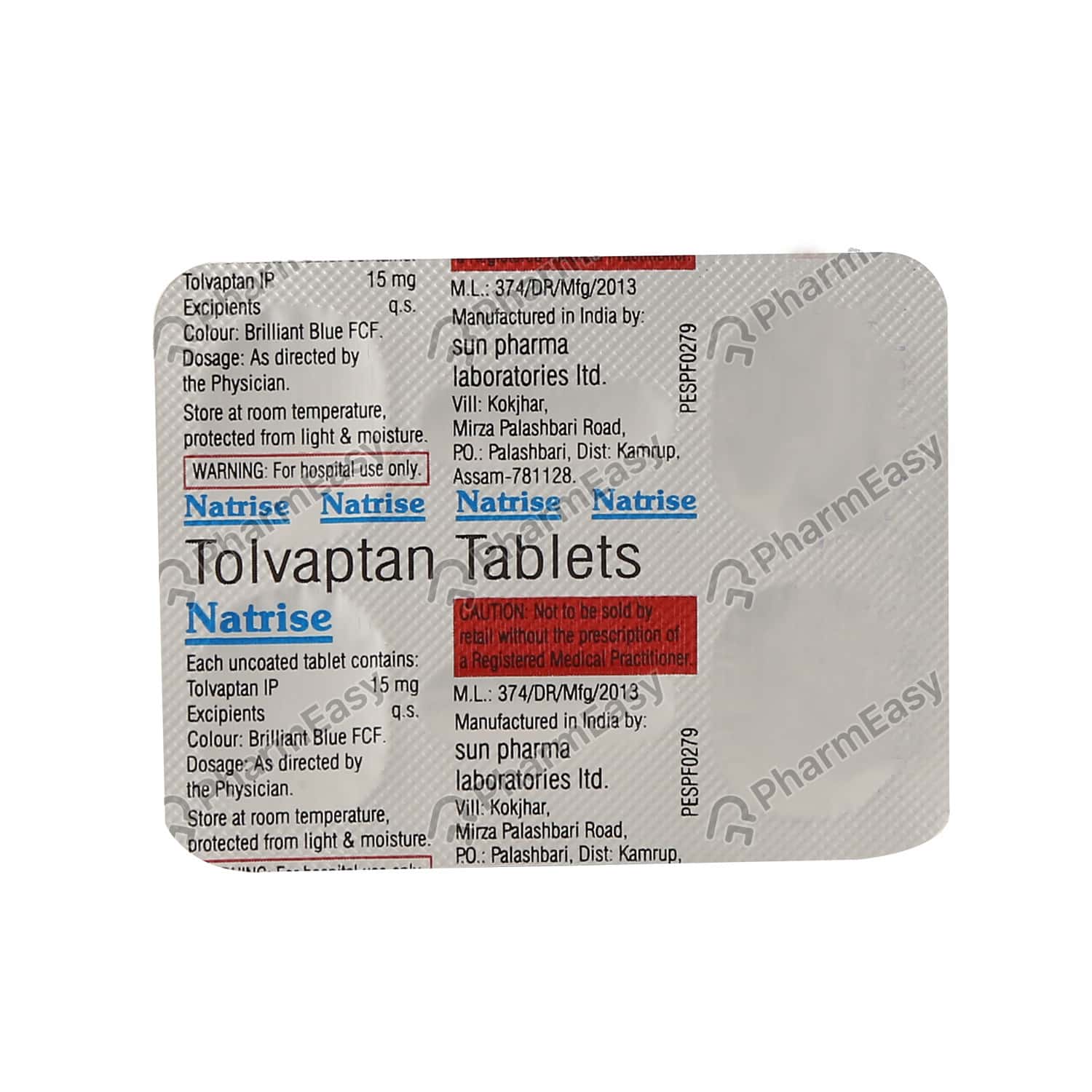 Natrise 15 MG Tablet (4) - Uses, Side Effects, Dosage, Composition ...