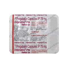 Pbren 75 MG Capsule (10) - Uses, Side Effects, Dosage, Composition ...