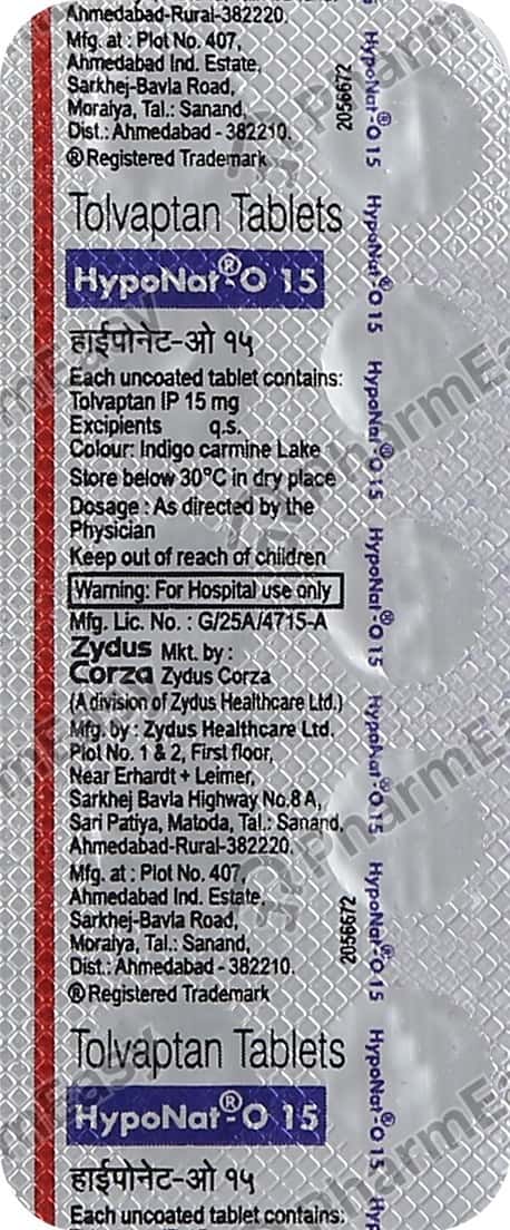 Hyponat O 15 MG Tablet (10): Uses, Side Effects, Price & Dosage | PharmEasy
