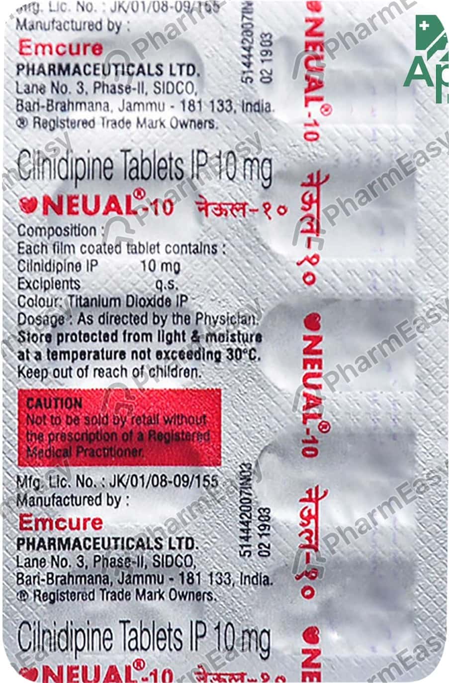 Neual 10 MG Tablet (10): Uses, Side Effects, Price & Dosage | PharmEasy