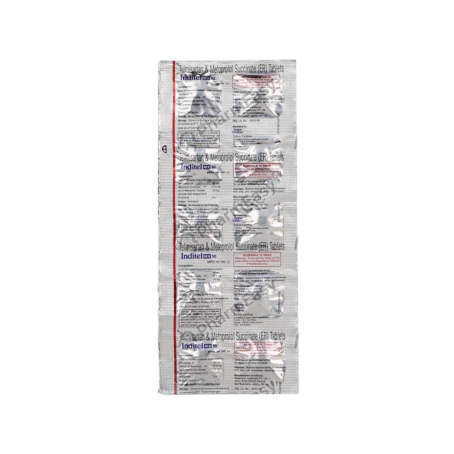 Inditel Mx 50mg Tablet: Uses, Side Effects, Price, Dosage & Composition ...