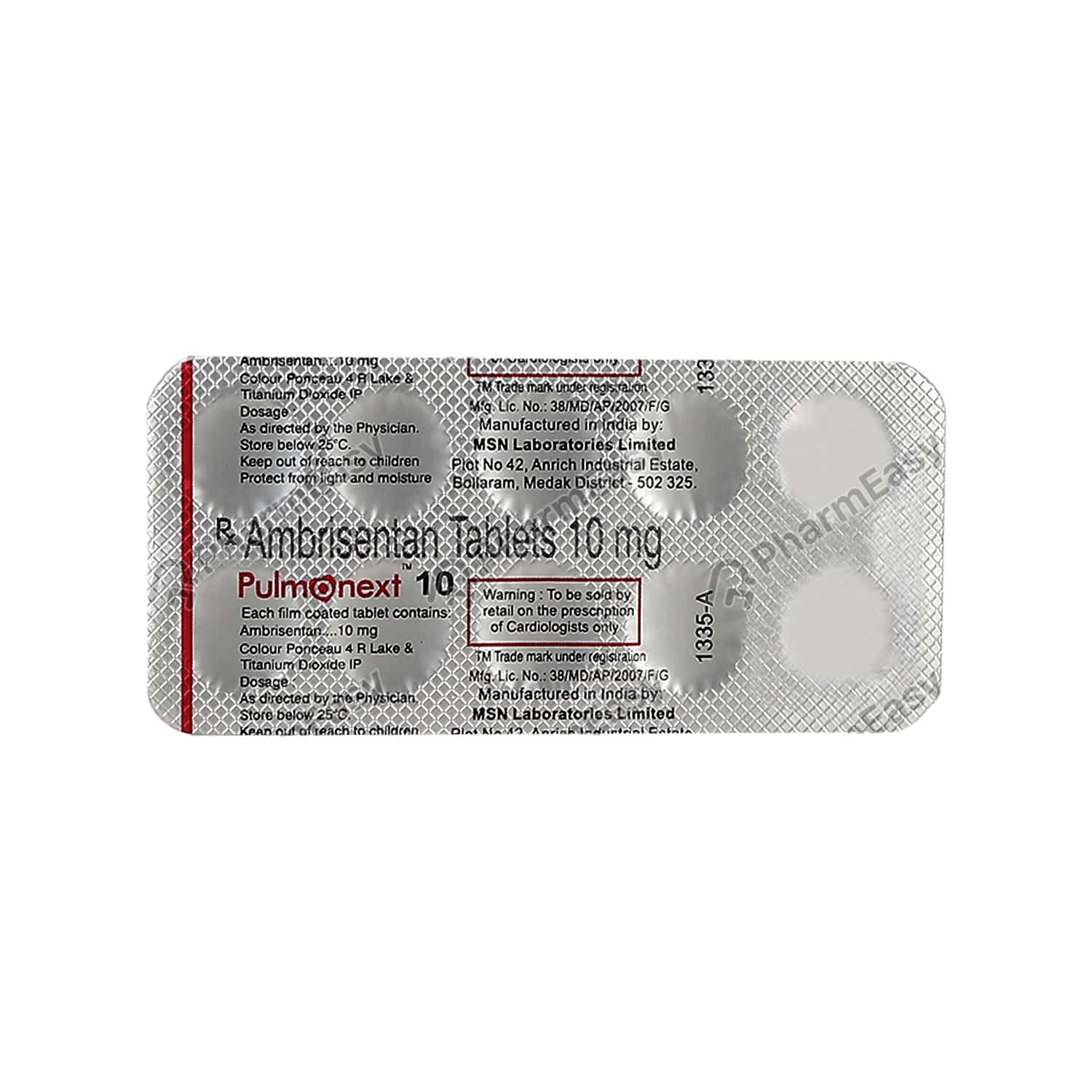 Buy Pulmonext 10 MG Tablet (10) Online at Flat 18% OFF* | PharmEasy