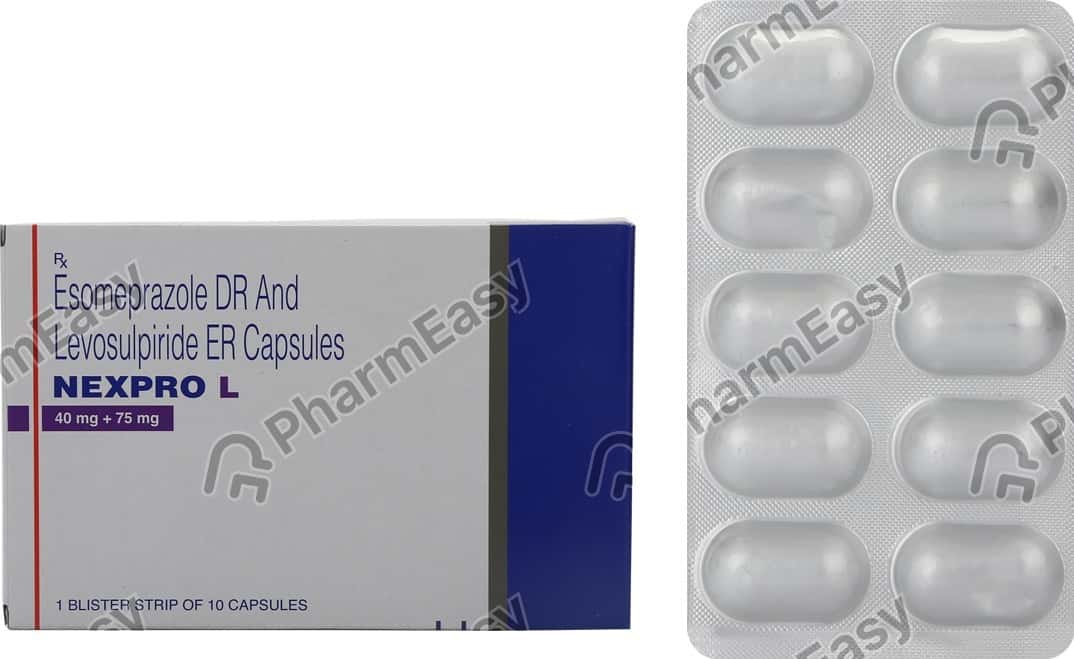 Nexpro L Strip Of 10 Capsules: Uses, Side Effects, Price & Dosage ...