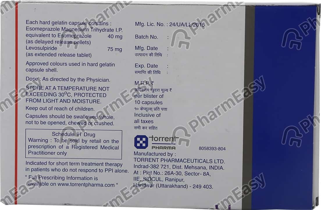 Nexpro L Strip Of 10 Capsules: Uses, Side Effects, Price & Dosage ...