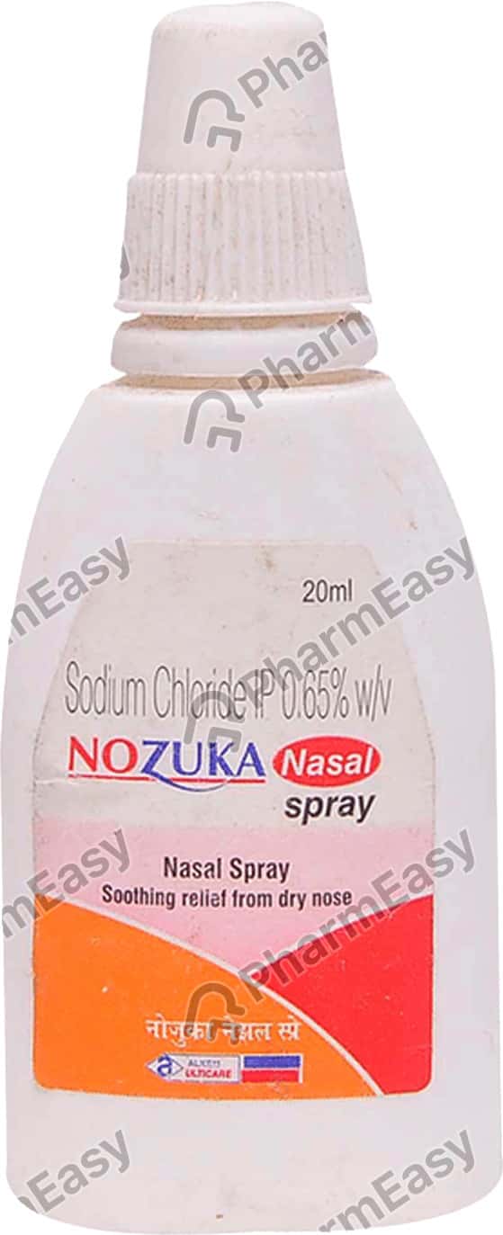 Nozuka 0.65 %W/V Nasal Spray (20): Uses, Side Effects, Price & Dosage ...