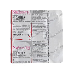 Nuflam Th 8mg Capsule - Uses, Side Effects, Dosage, Composition & Price ...