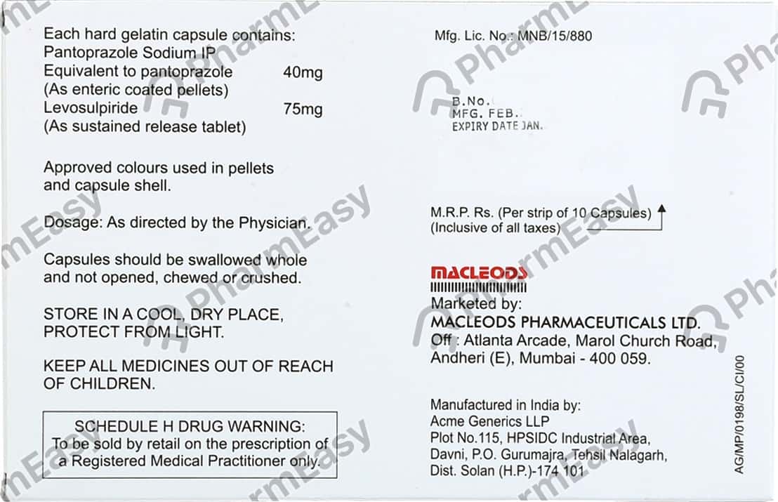 Nupenta Ls Strip Of 10 Capsules: Uses, Side Effects, Price & Dosage ...