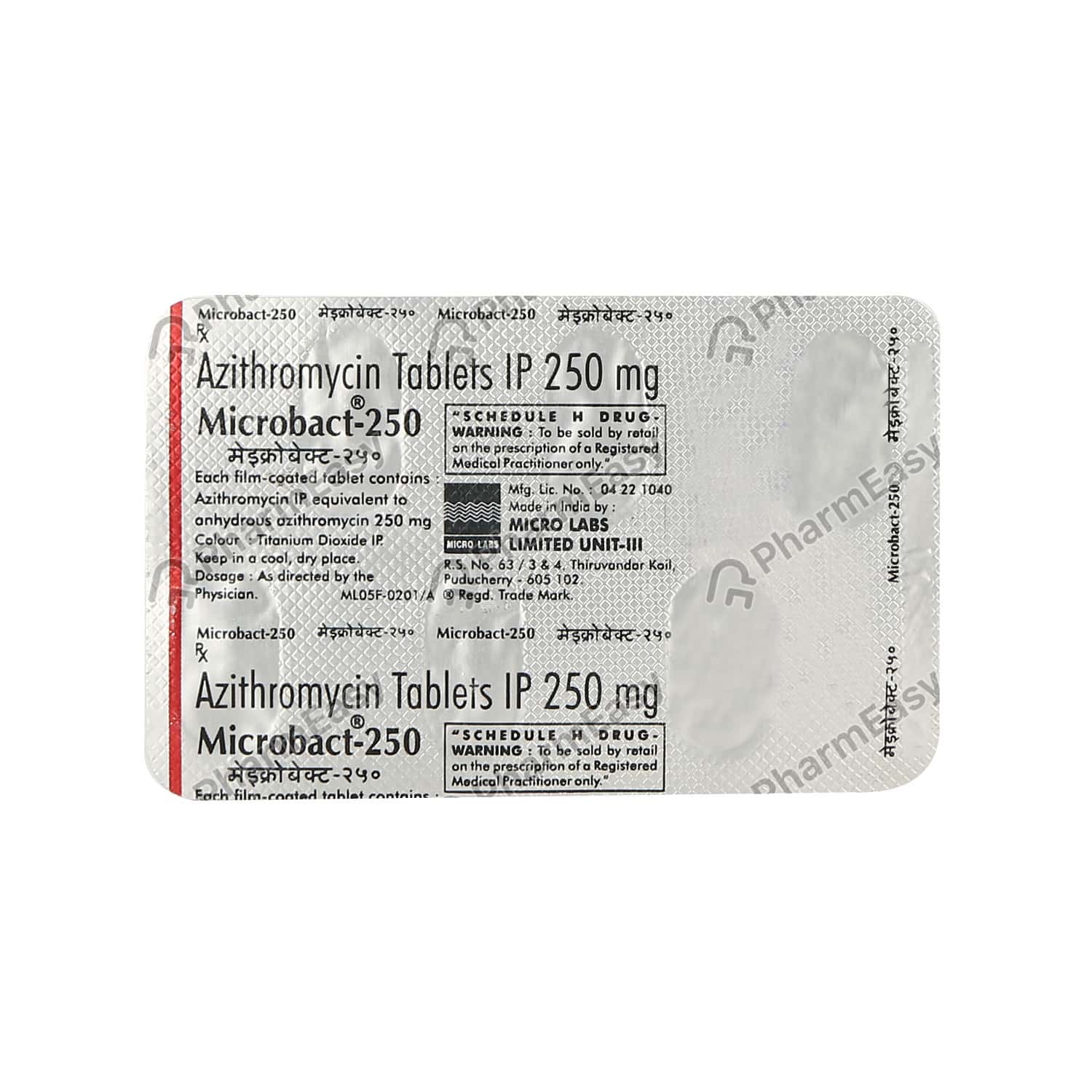 Buy Microbact 250 MG Tablet (6) Online at Flat 18% OFF* | PharmEasy
