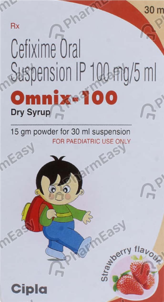 Omnix 100 MG/5ML Dry Syrup (30): Uses, Side Effects, Price & Dosage ...