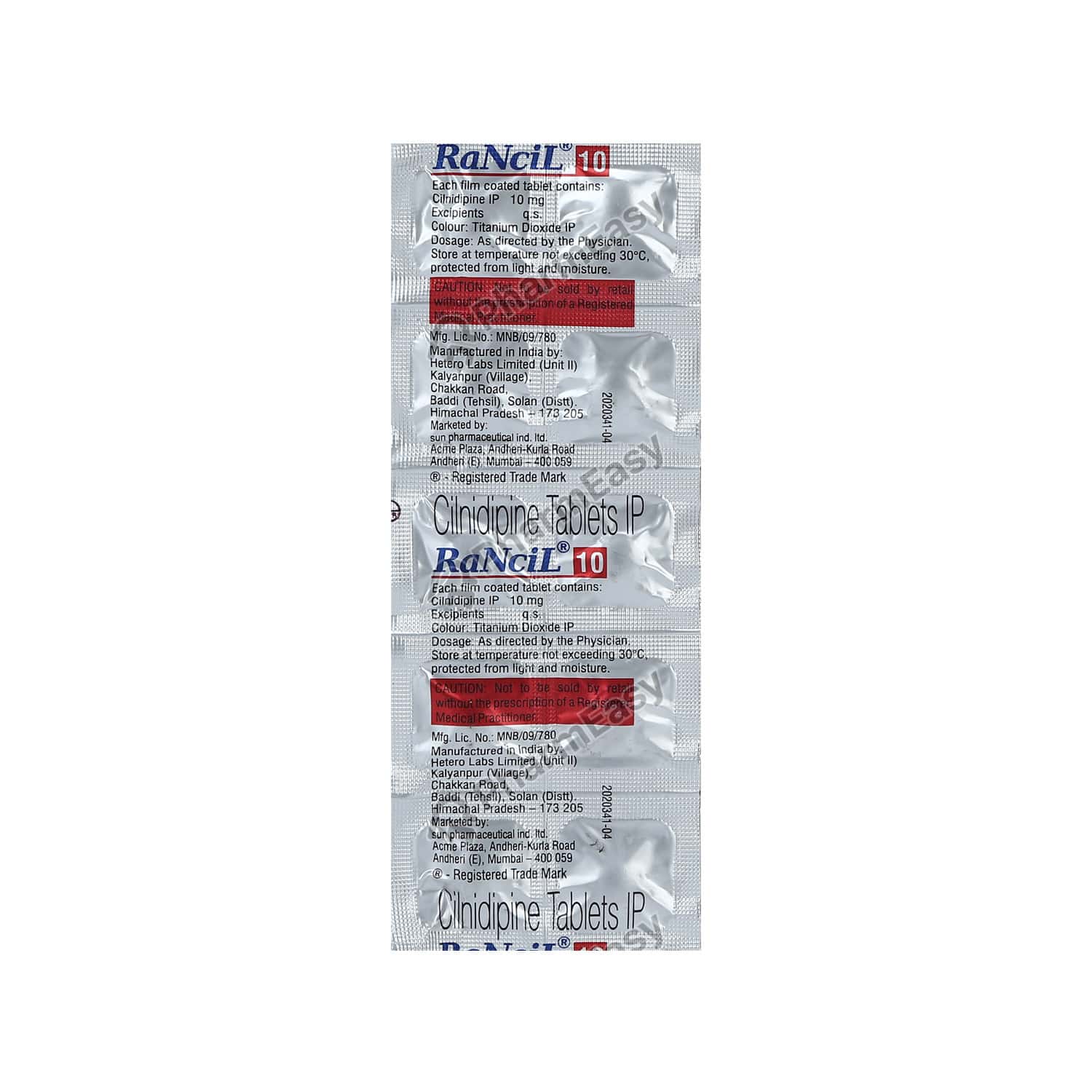 Rancil 10 MG Tablet (10) - Uses, Side Effects, Dosage, Composition ...