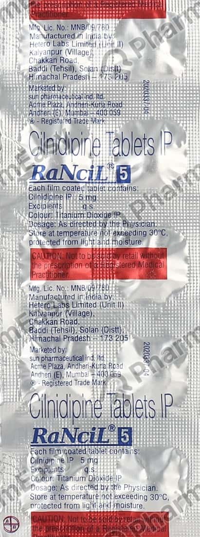 Rancil 5 MG Tablet (10): Uses, Side Effects, Price & Dosage | PharmEasy