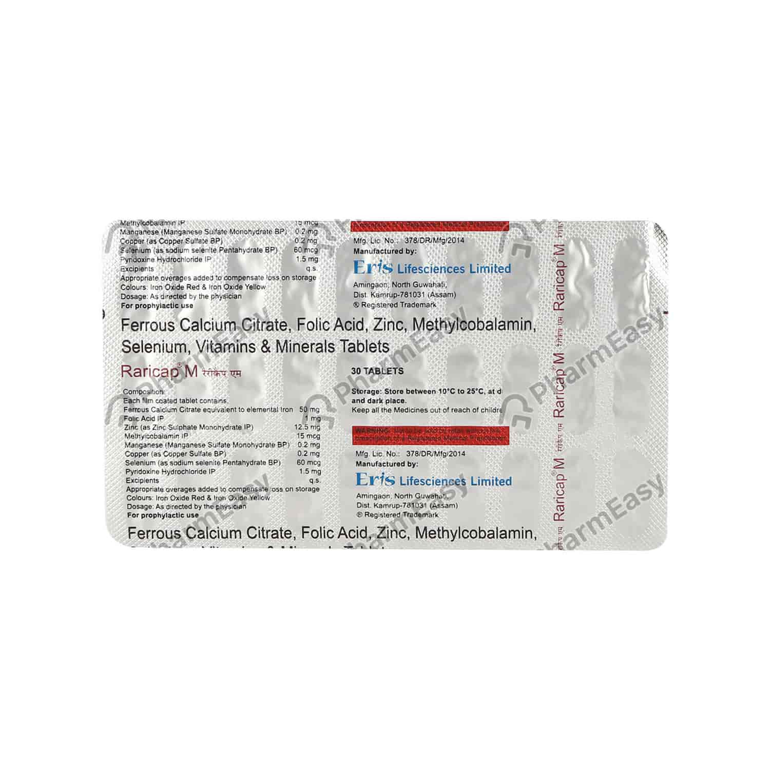 Buy Raricap M Tablet Online at Flat 18% OFF* | PharmEasy