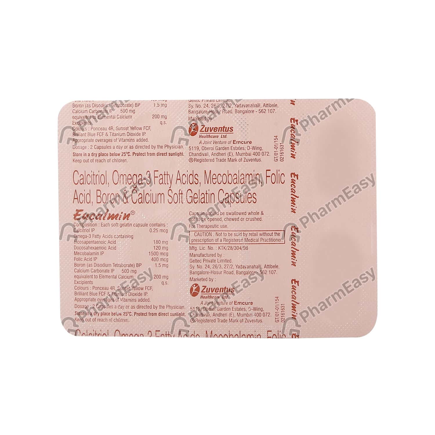 Buy Eucalmin Capsule (10) Online at Flat 18% OFF* | PharmEasy