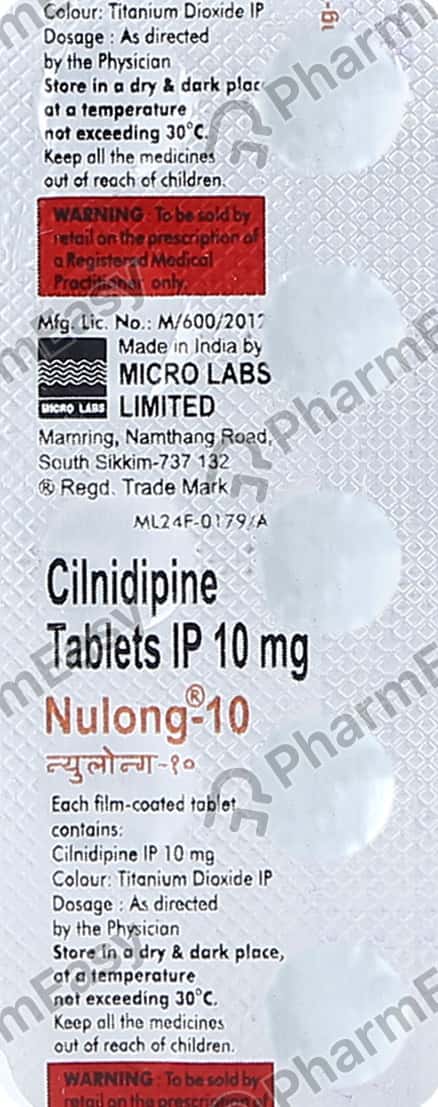 Nulong 10 MG Tablet (10): Uses, Side Effects, Price & Dosage | PharmEasy