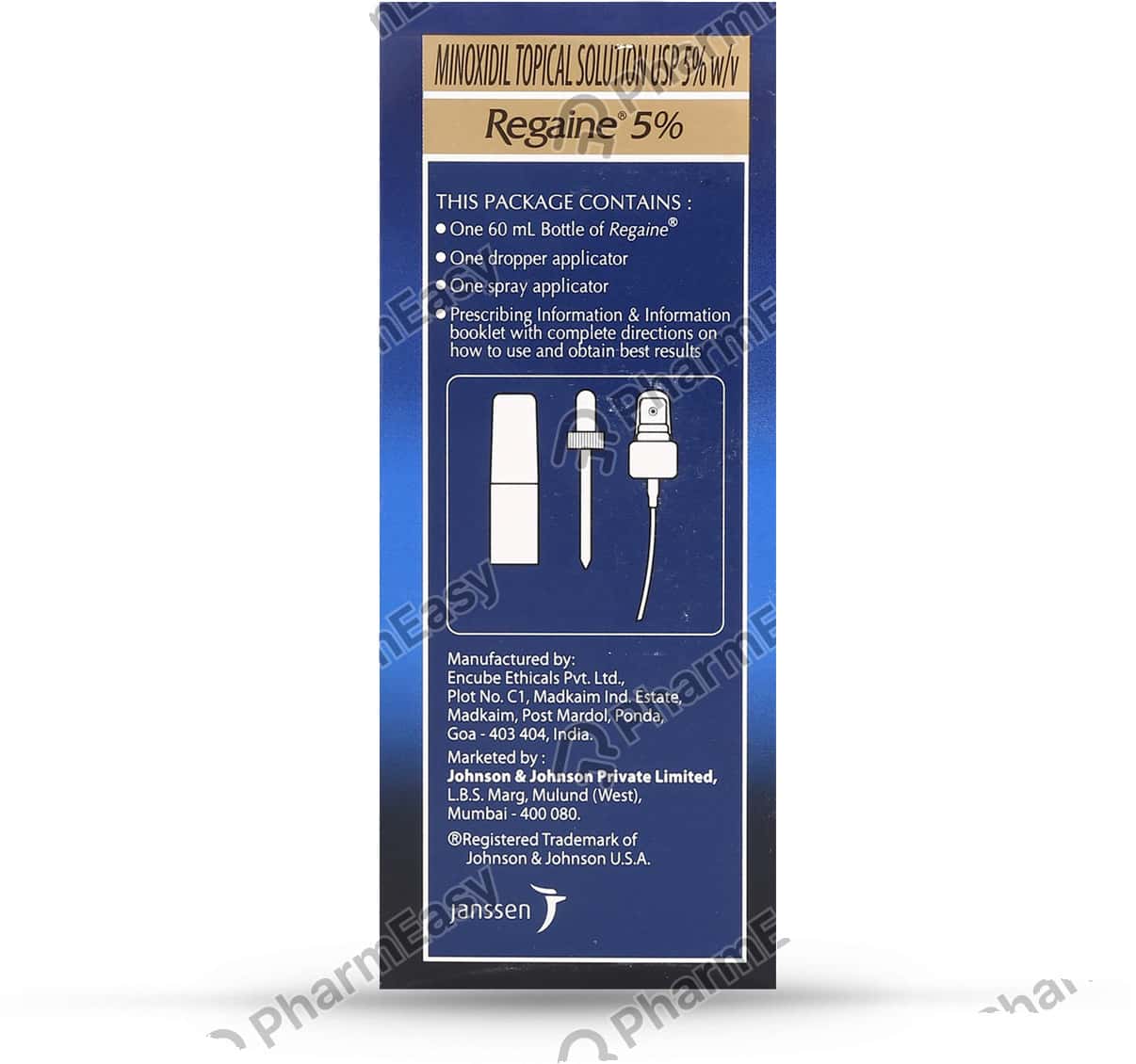 Regaine 5 %W/V Skin Solution (60): Uses, Side Effects, Price & Dosage ...