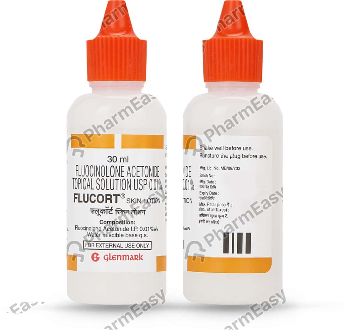 Flucort 0.01 %W/V Lotion (30): Uses, Side Effects, Price & Dosage ...