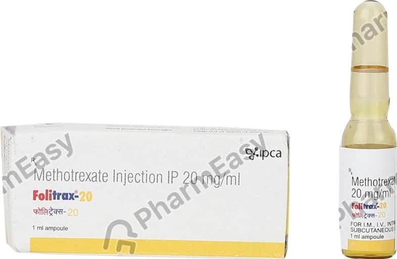 Folitrax 20 MG Injection (1): Uses, Side Effects, Price & Dosage ...