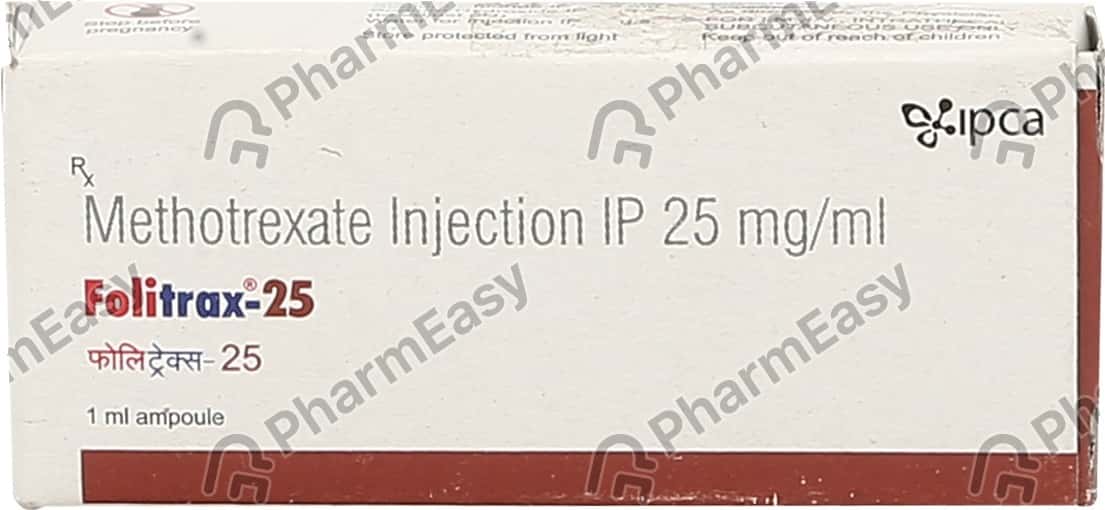 Folitrax 25 MG Injection (1): Uses, Side Effects, Price & Dosage ...