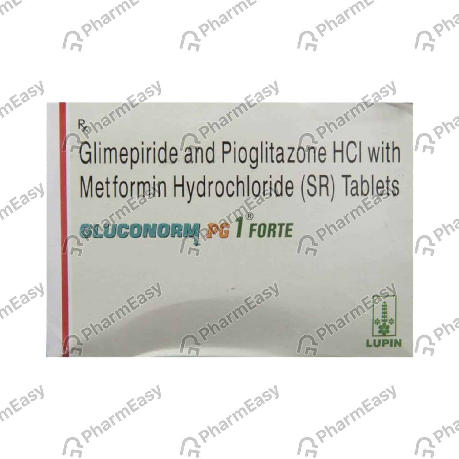 Gluconorm Pg 1mg Forte Strip Of 10 Tablets: Uses, Side Effects, Price ...