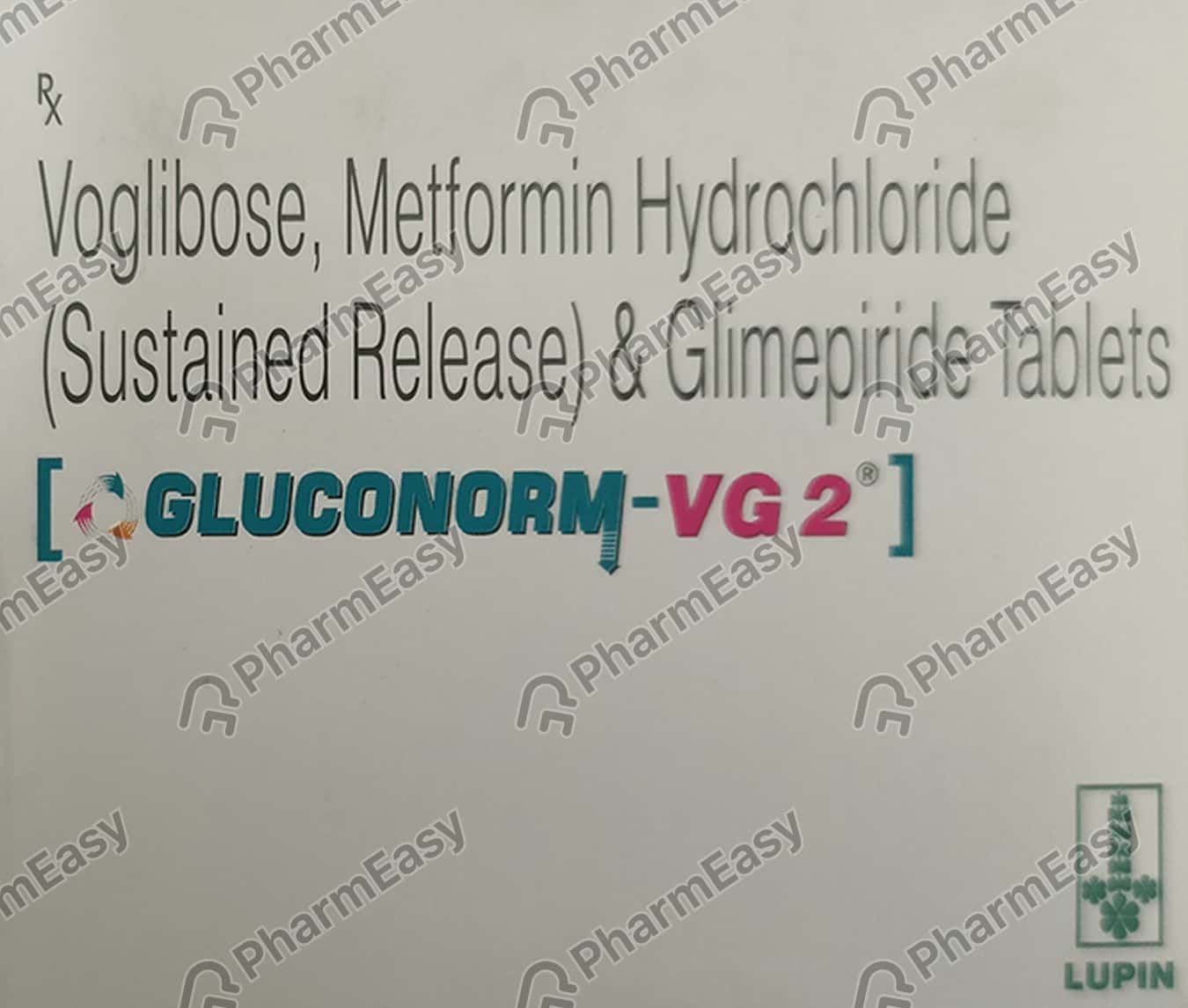 Gluconorm Vg 2mg Strip Of 10 Tablets: Uses, Side Effects, Price ...