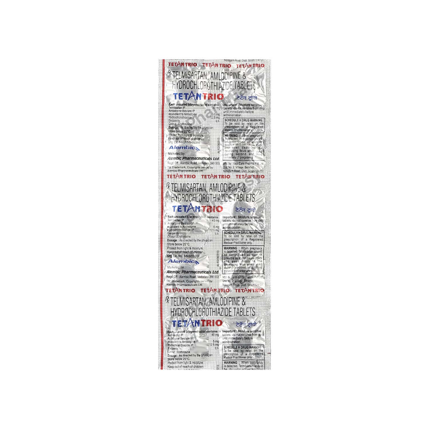 Buy Tetan Trio Strip Of 10 Tablets Online at Flat 18% OFF* | PharmEasy