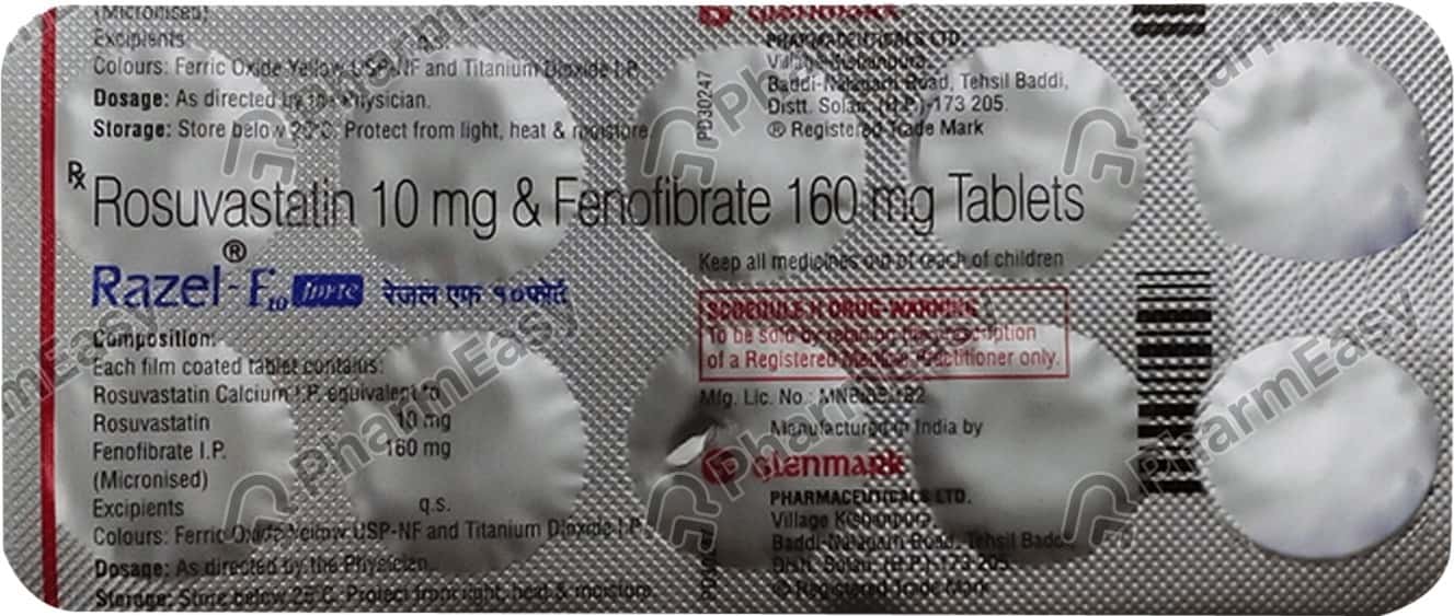 Razel F 10 Forte Strip Of 10 Tablets: Uses, Side Effects, Price ...