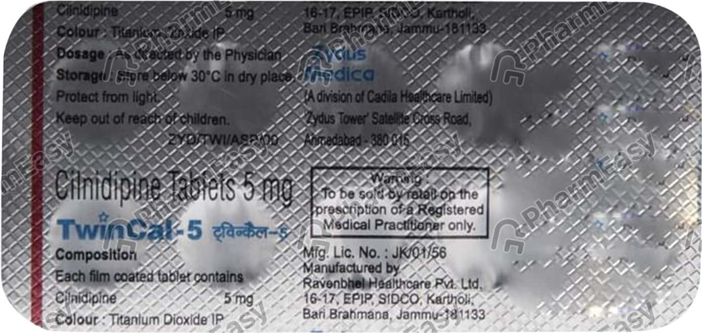Twincal 5 MG Tablet (10): Uses, Side Effects, Price & Dosage | PharmEasy