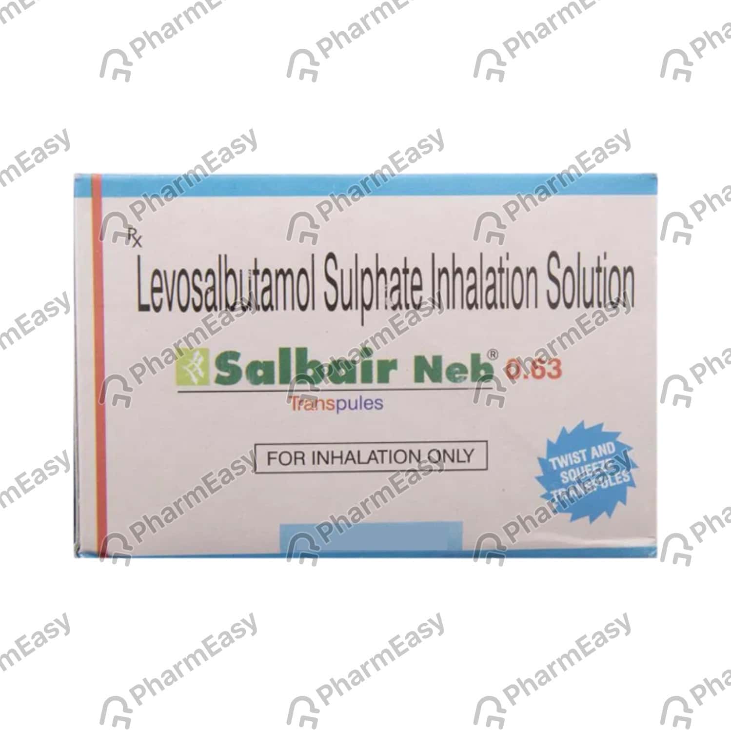 Buy Salbair Neb 0.63 MG Transpule (2.5) Online at Flat 15% OFF | PharmEasy