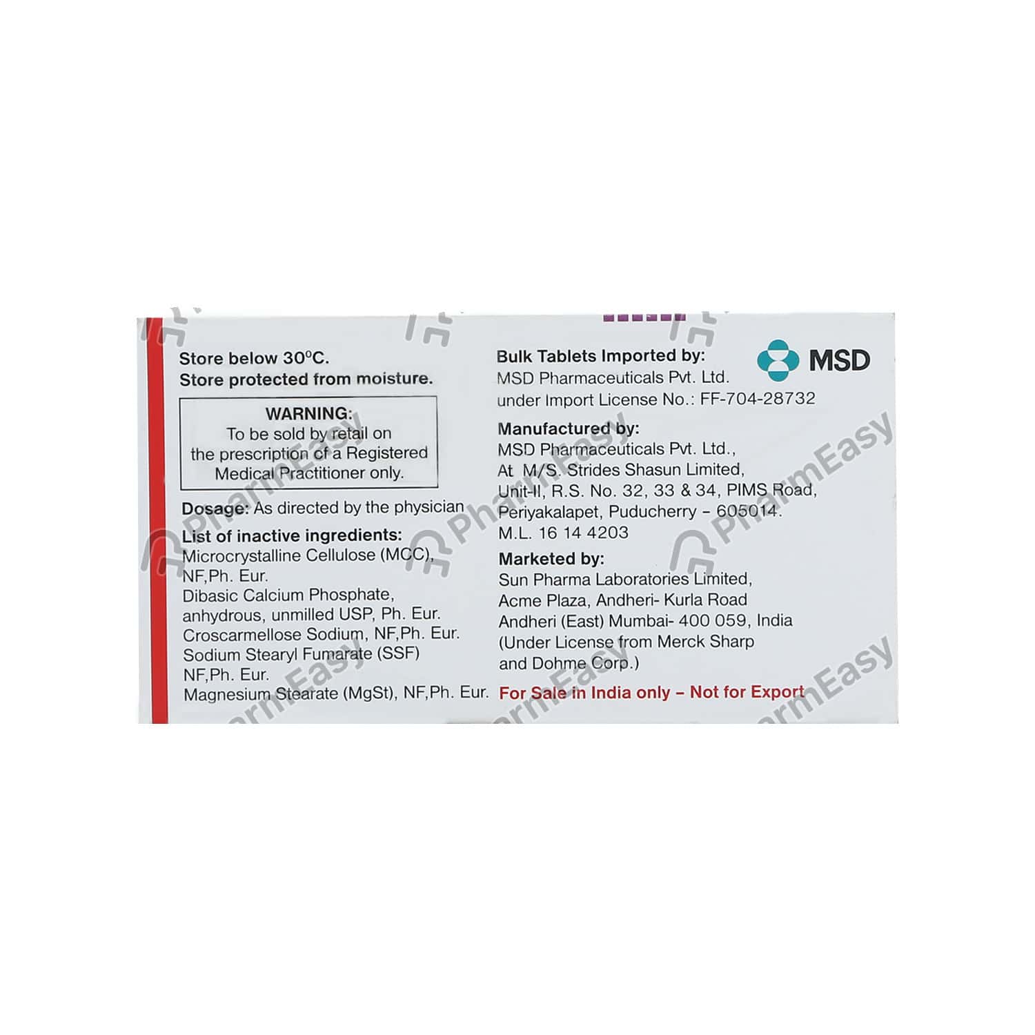 Buy Istavel 25 MG Tablet (7) Online at Flat 18% OFF* | PharmEasy